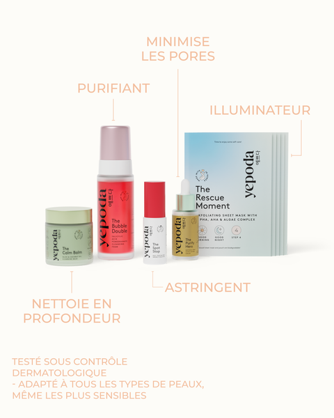 The Clear Skin Set – Yepoda.fr